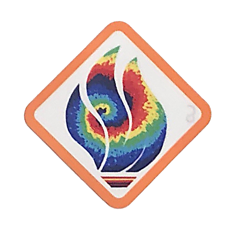 Hippie Flame Merit Patch – Playa Makers